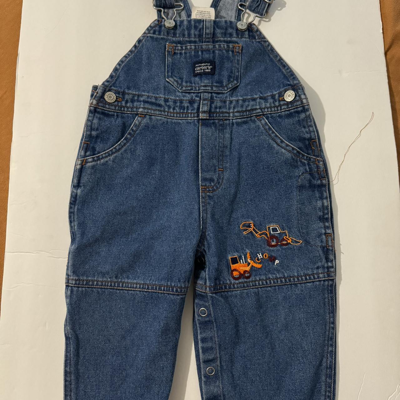Vintage baby boy denim overalls size 12-18 Mths - Depop