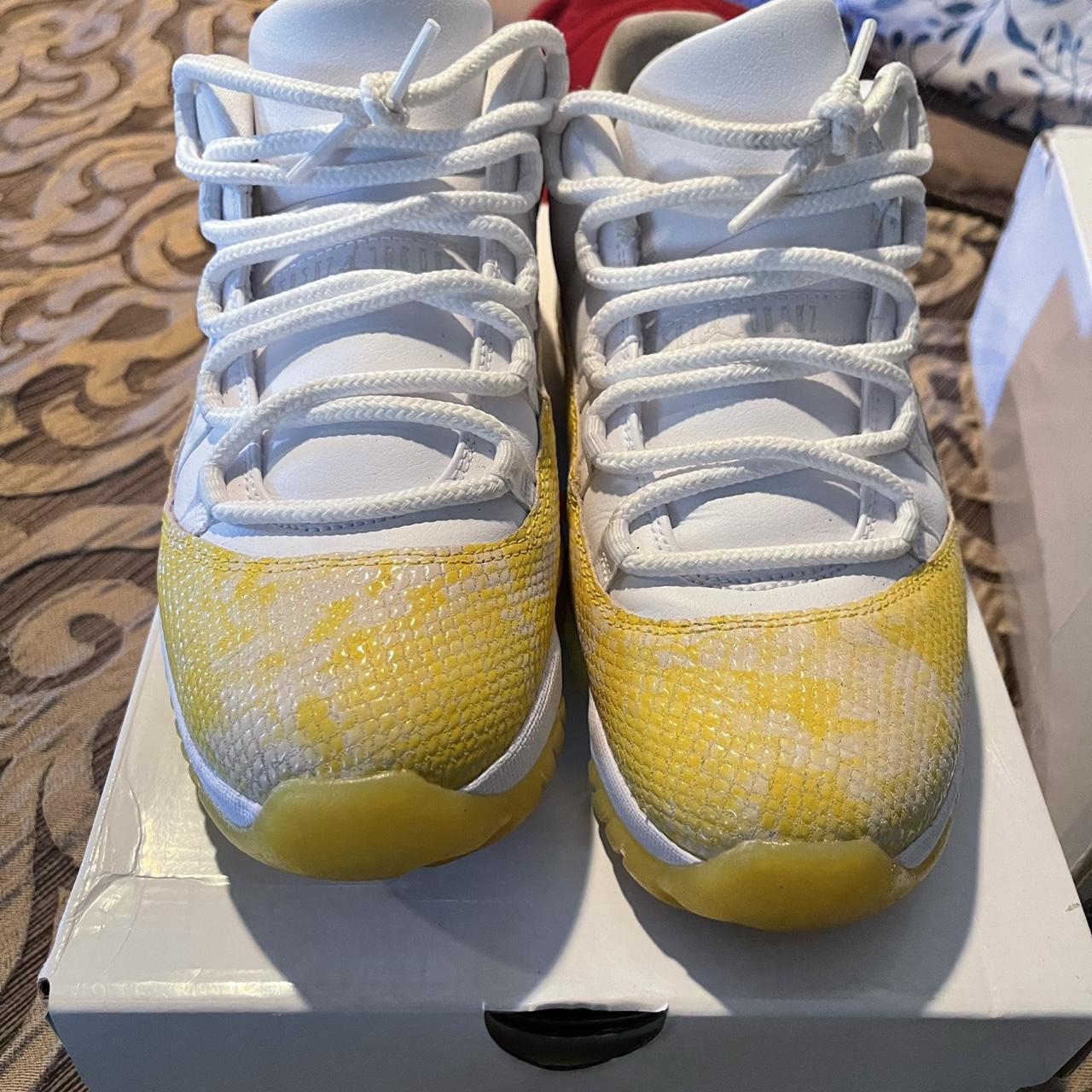 Air Jordan 11 Low “ Yellow Snake skin” Wmns 10.5/... - Depop