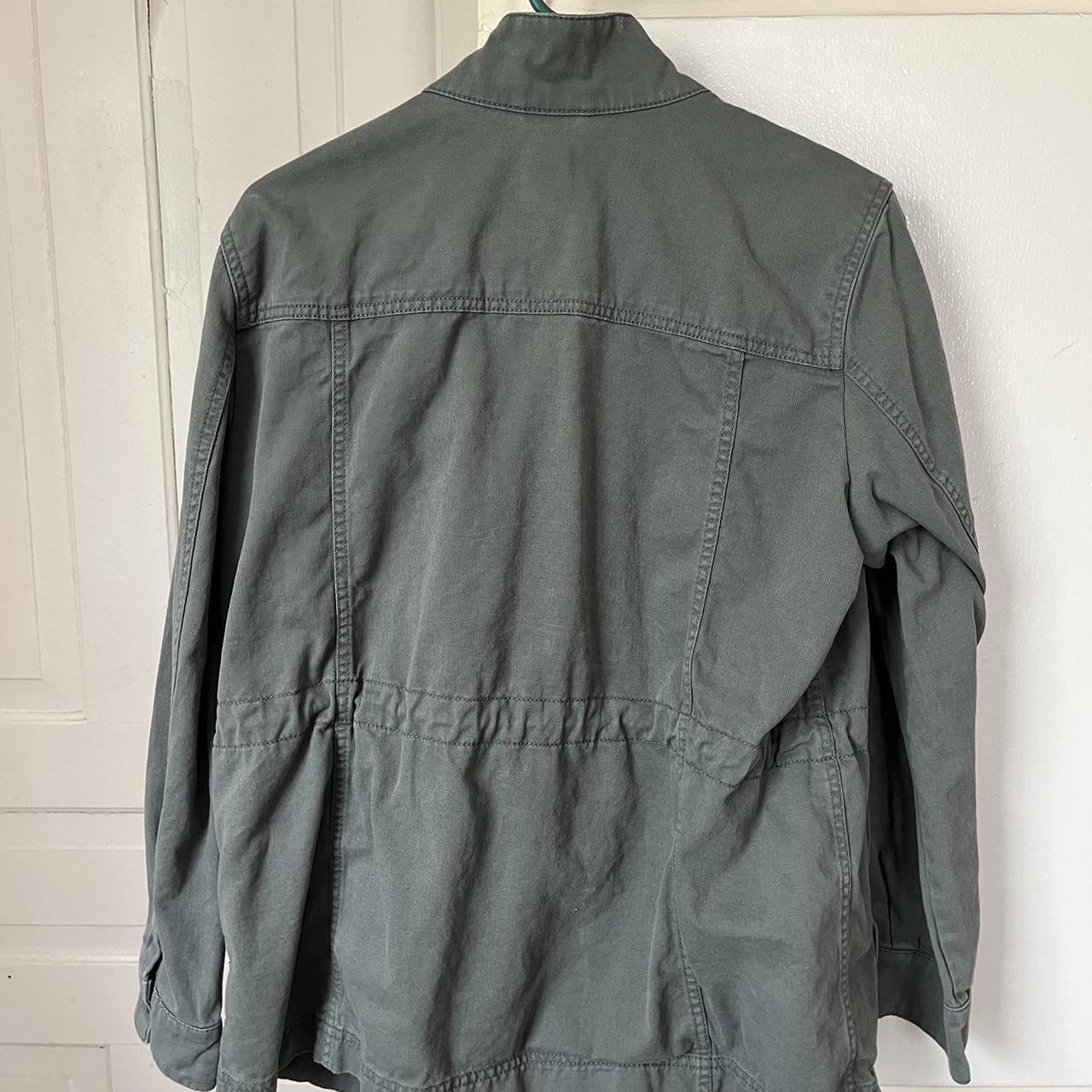 Gap Women's Grey and Khaki Jacket | Depop