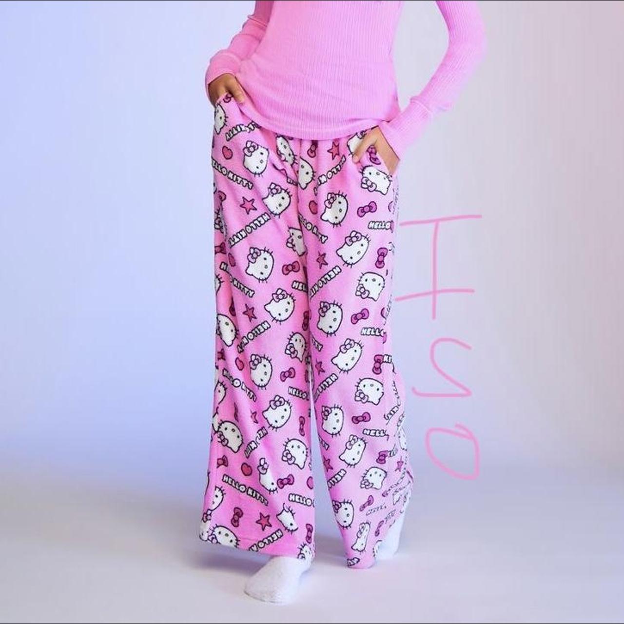 🎀 In search of these pink hello kitty pajama pants... | Depop