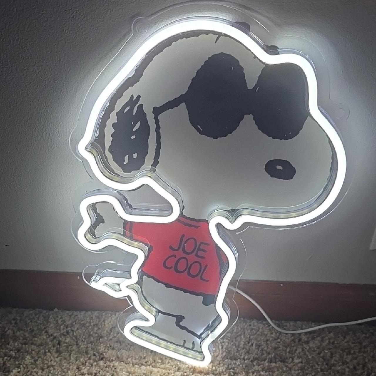 Snoopy LED wall art featuring Joe Cool. Bright and... | Depop