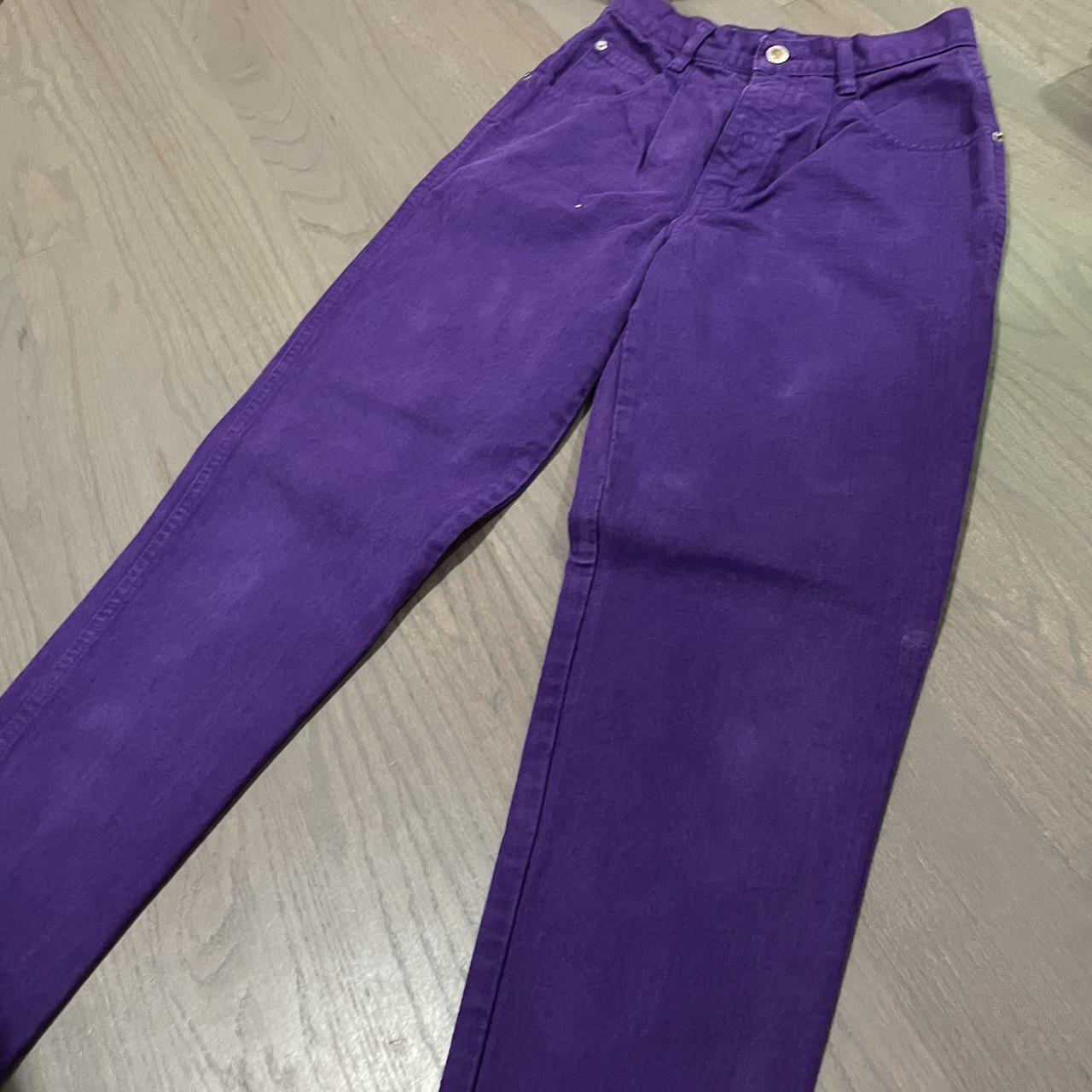 💜 Cutest straight leg Purple Jeans!! 💜bought these... - Depop