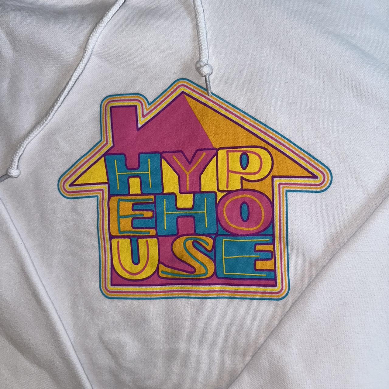 White Hype House Hoodie Size Large Nice colors on... - Depop