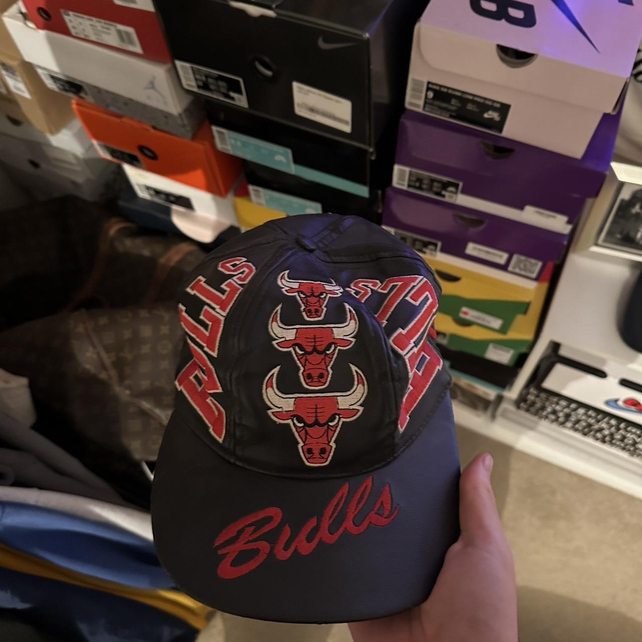 Vintage Chicago bulls cap Sick design from... - Depop