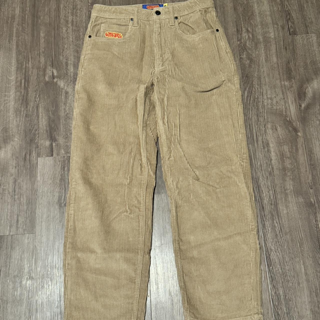 Empyre corduroy pants size 28 | color khaki - Depop