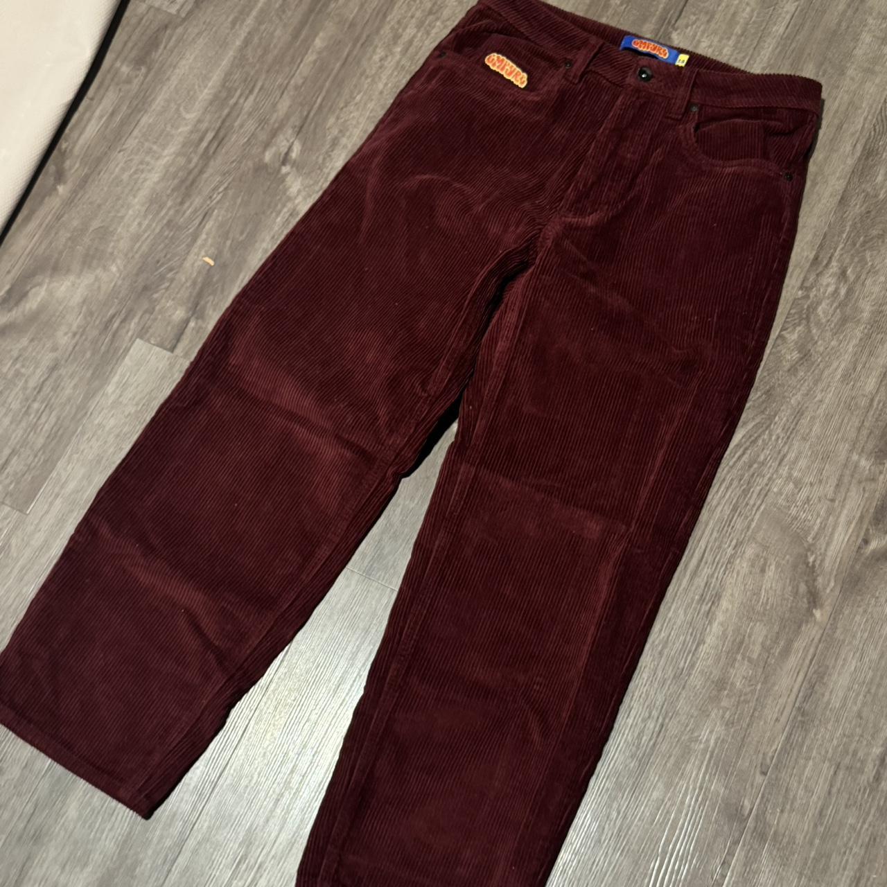 Empyre corduroy pants size 28 | color burgandy - Depop