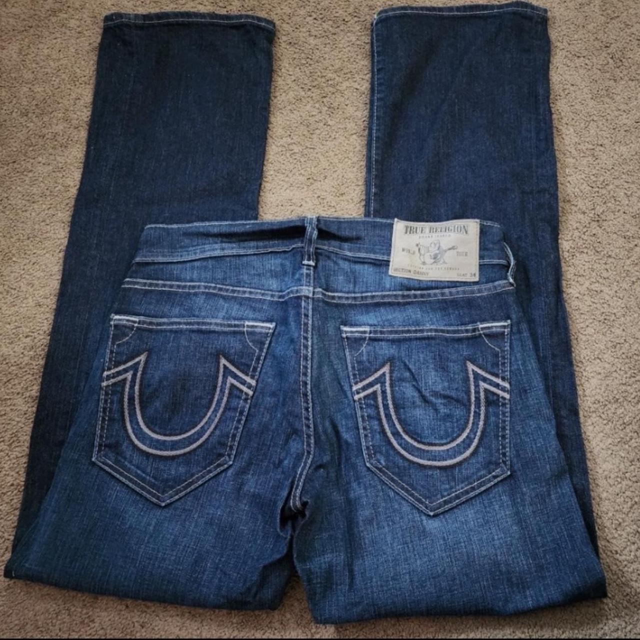 ️Authentic Danny style dark wash denim with light... | Depop