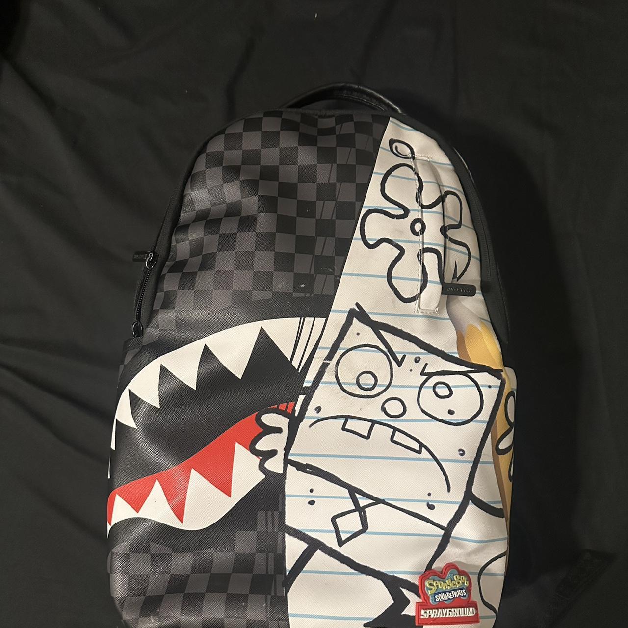 DOODLEBOB SPRAYGROUND BOOKBAG-does have scuffs and... | Depop