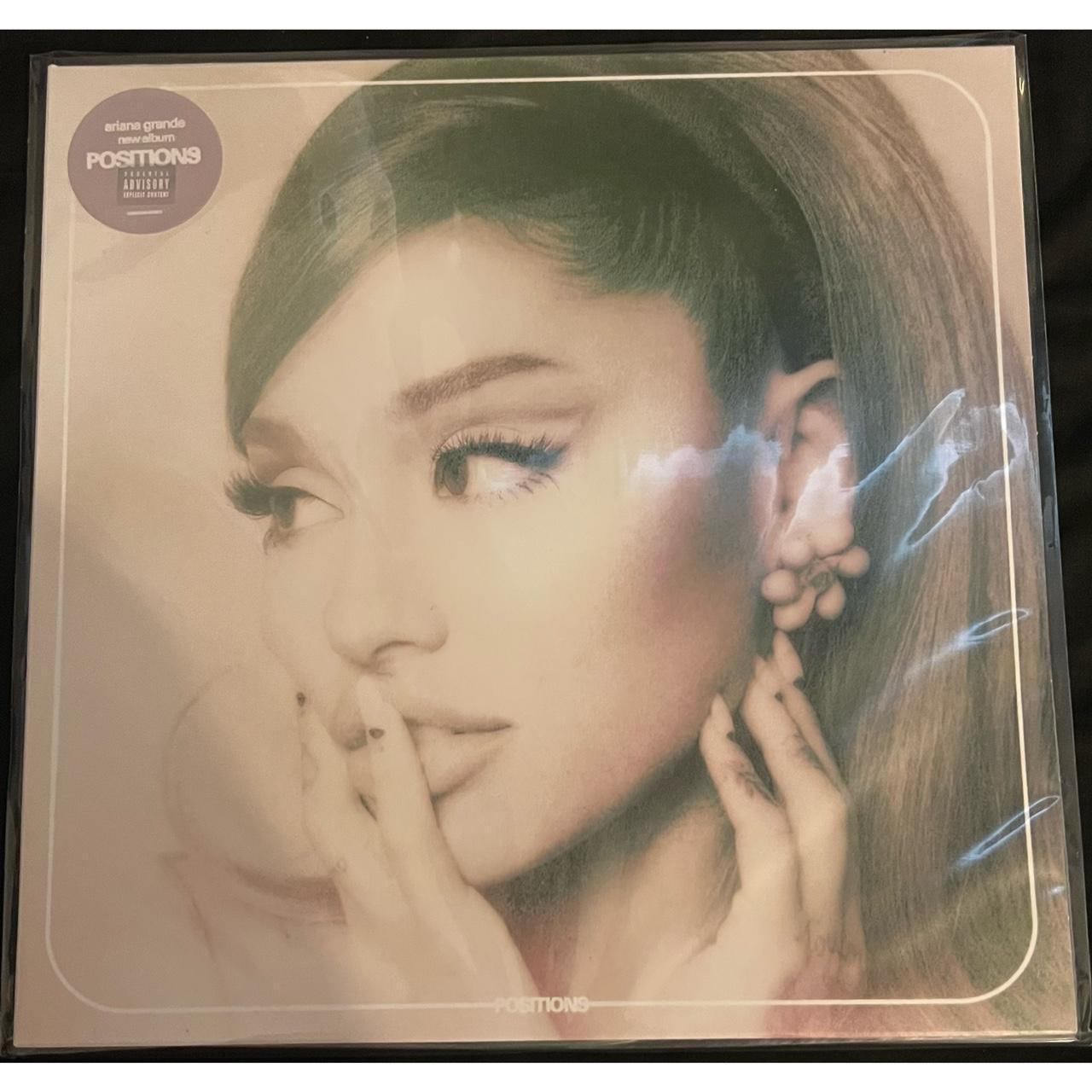 ARIANA GRANDE POSITIONS COKE BOTTLE CLEAR VINYL - Depop