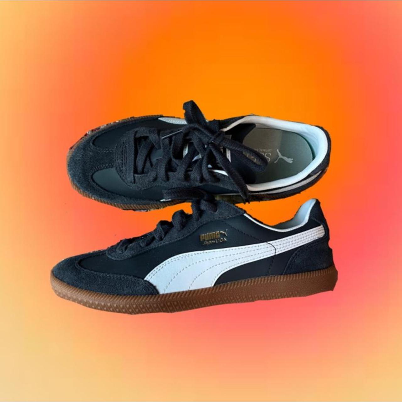 PUMA super liga retro grey suede sneakers Size 4.5... - Depop