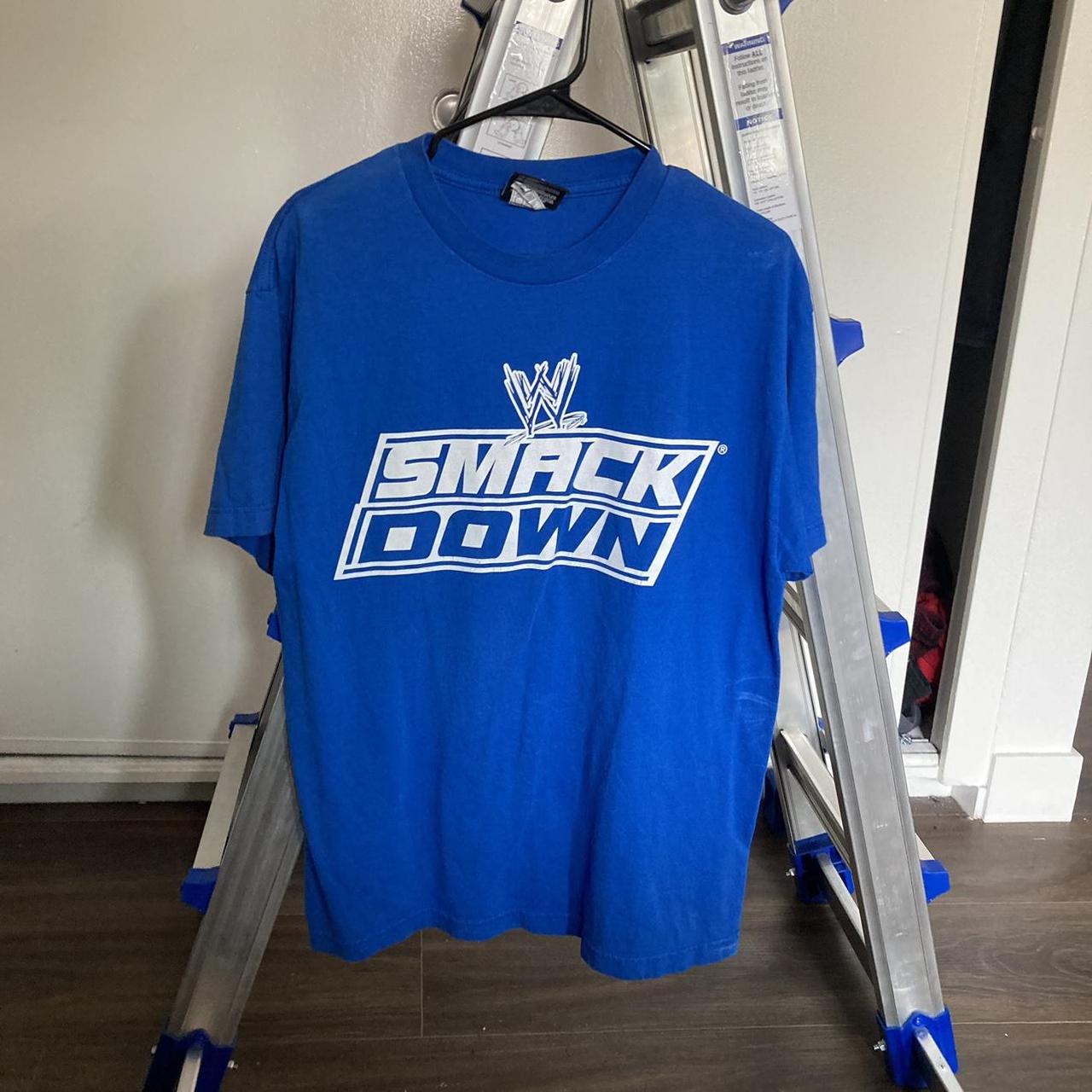 WWE Smackdown T shirt #wwe #y2k #bandtees #nostalgia... - Depop