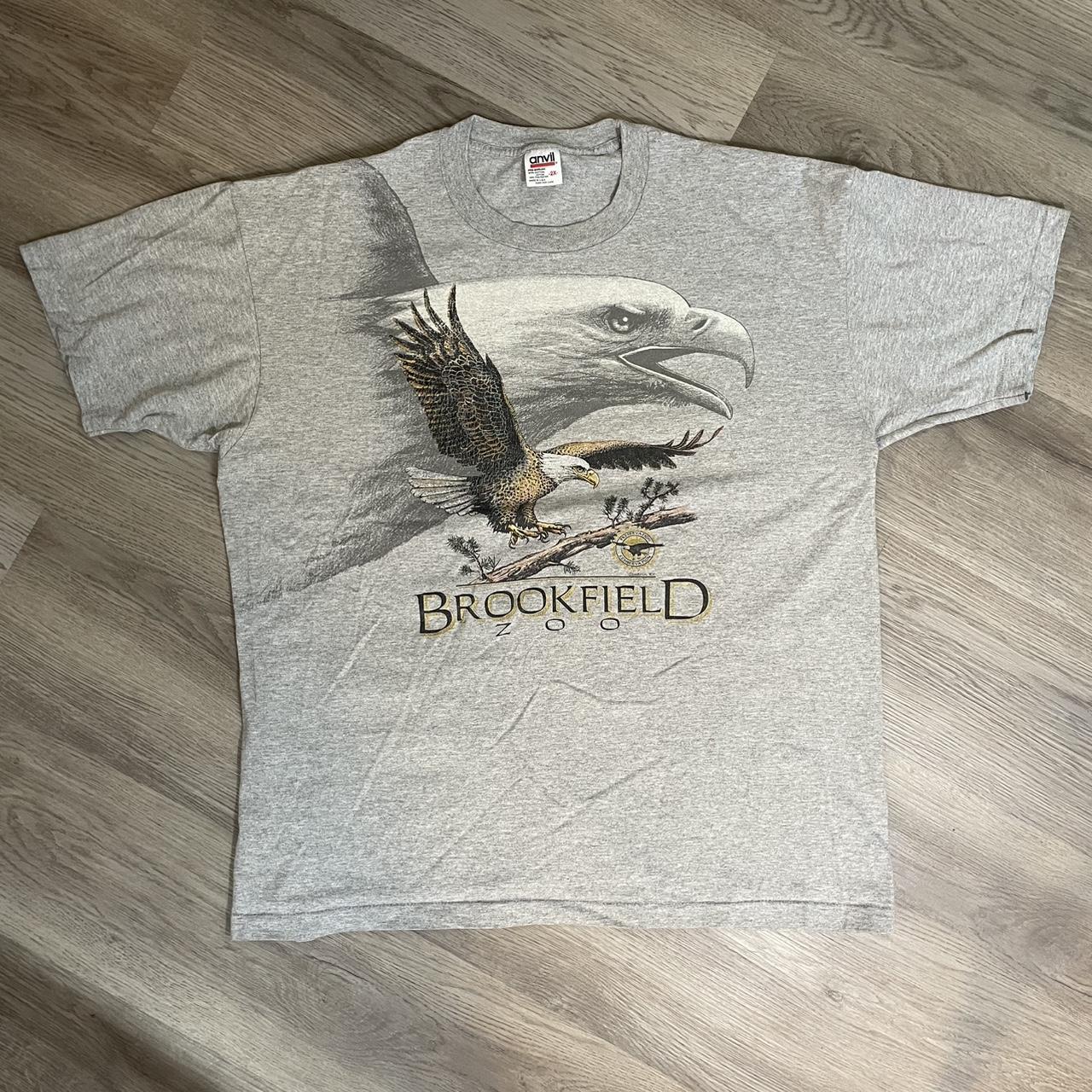 Vintage Brookfield Zoo Eagle bird nature big print... | Depop