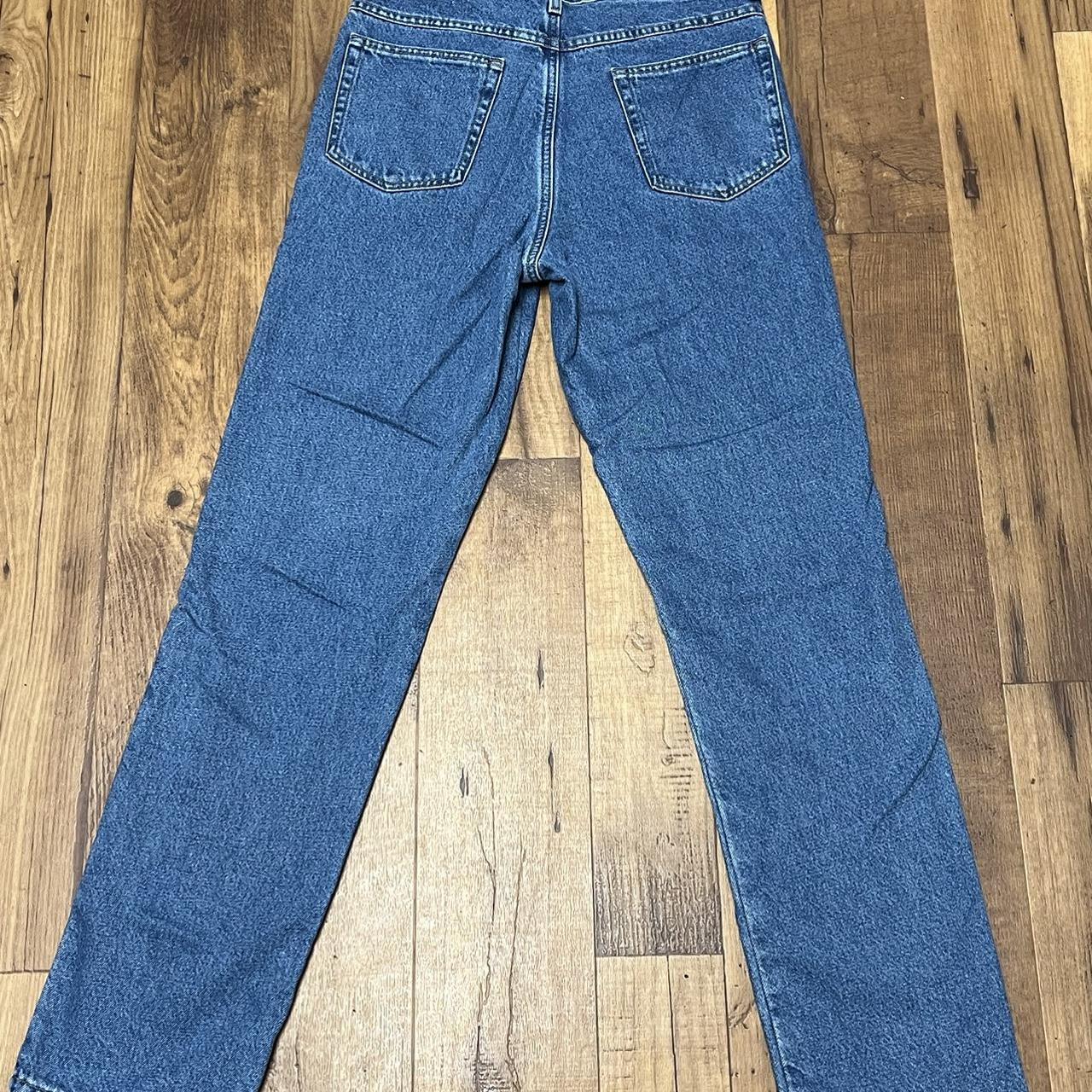 LL Bean Mens Classic Fit Flannel Lined Denim Blue... - Depop