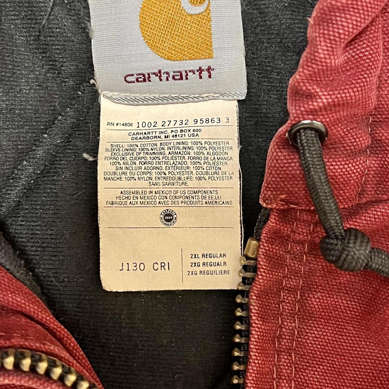 Vintage 90s Carhartt Jacket Men’s J130 CRI Faded... - Depop