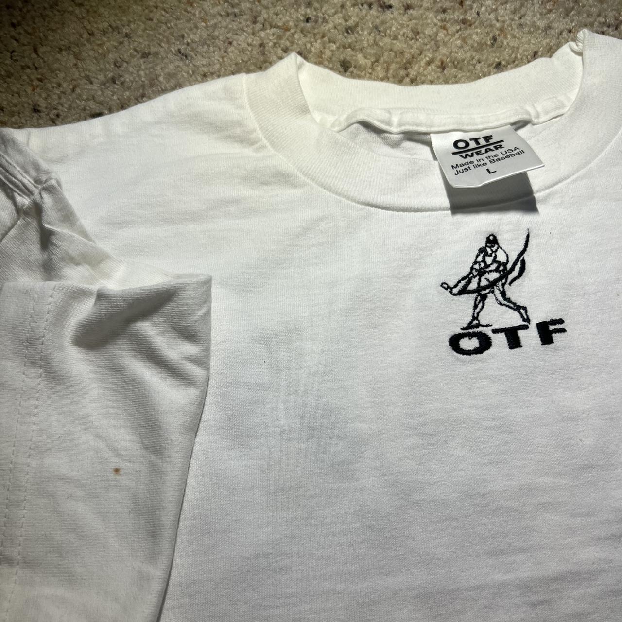 Vintage OTF baseball shirt Small stain... - Depop