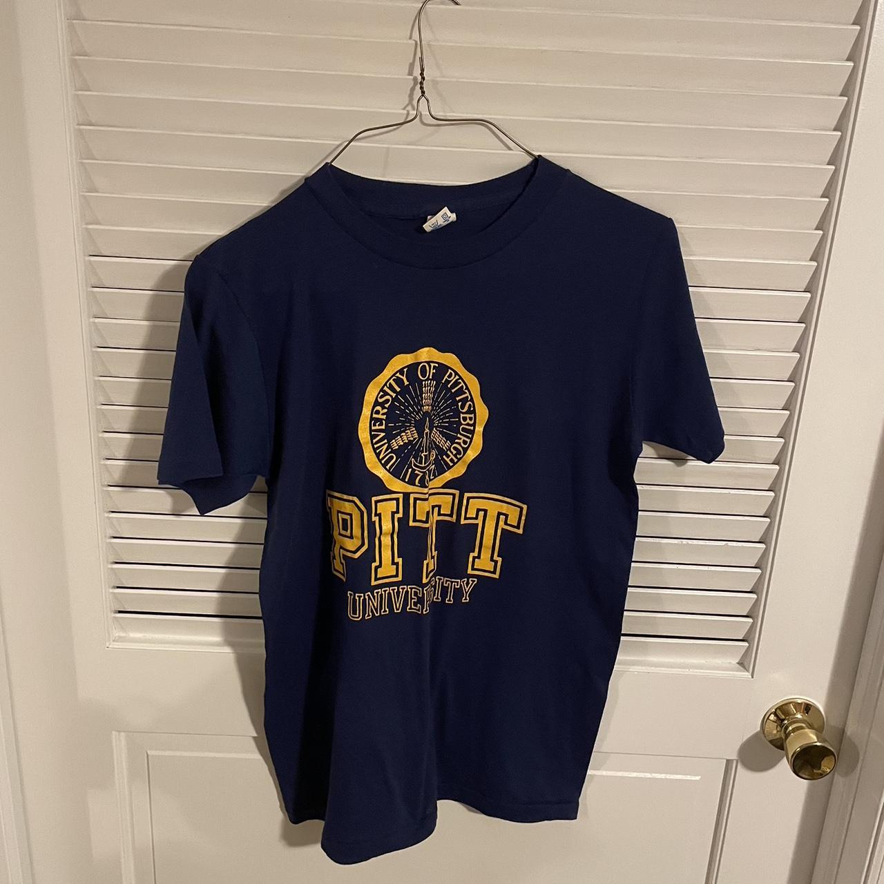 Vintage 80s University of Pittsburgh Shirt Size... - Depop