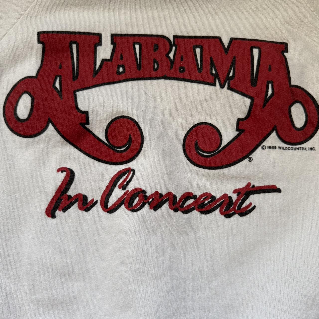 Vintage 80s Alabama Band Crewneck Size Large Dated... | Depop