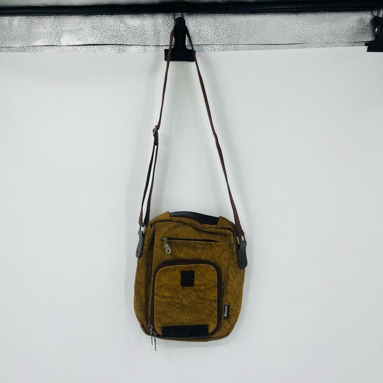 Muzee Crossbody Bag Brown Adjustable Strap Multiple... - Depop