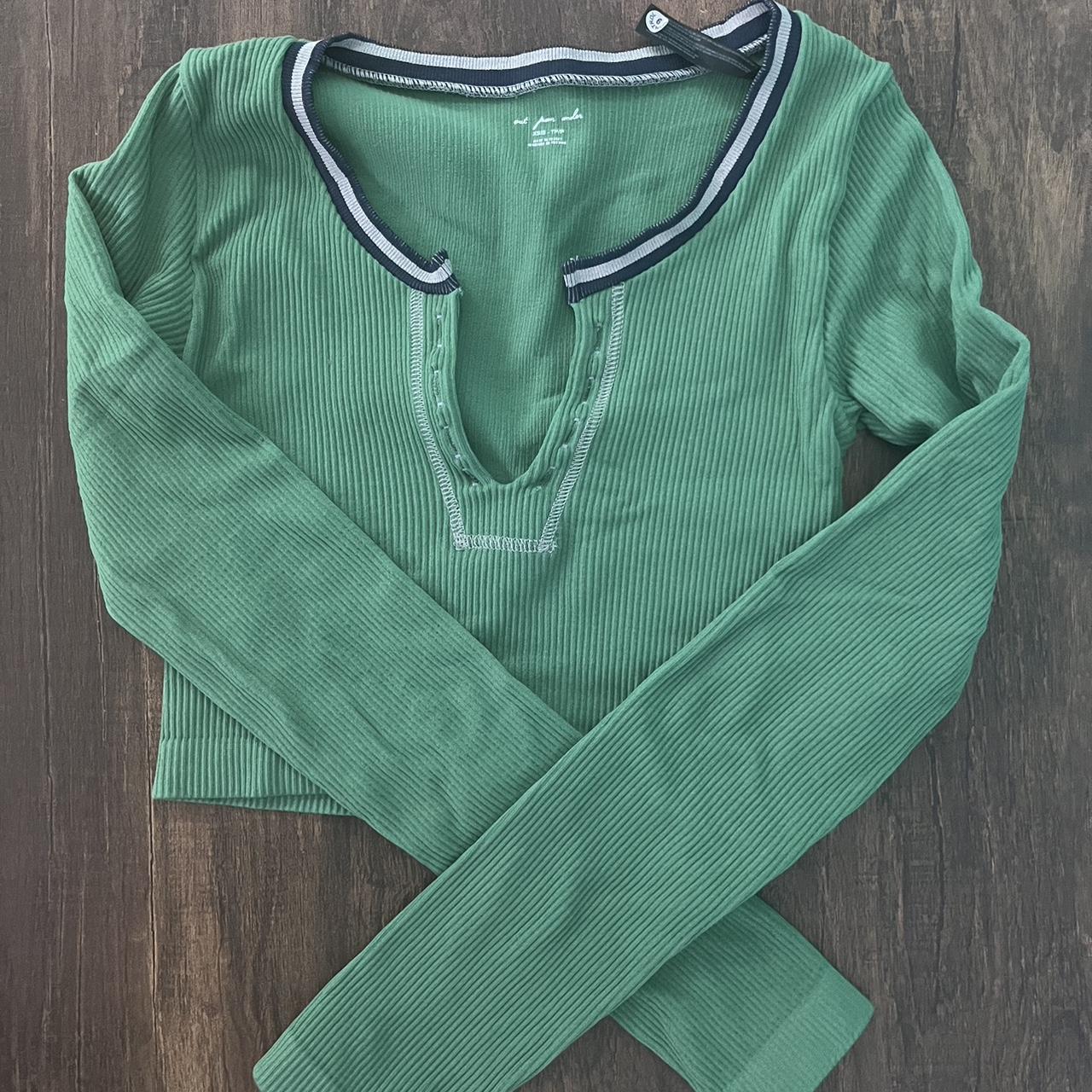 Green “Go for Gold” Urban Outfitters long sleeve... - Depop