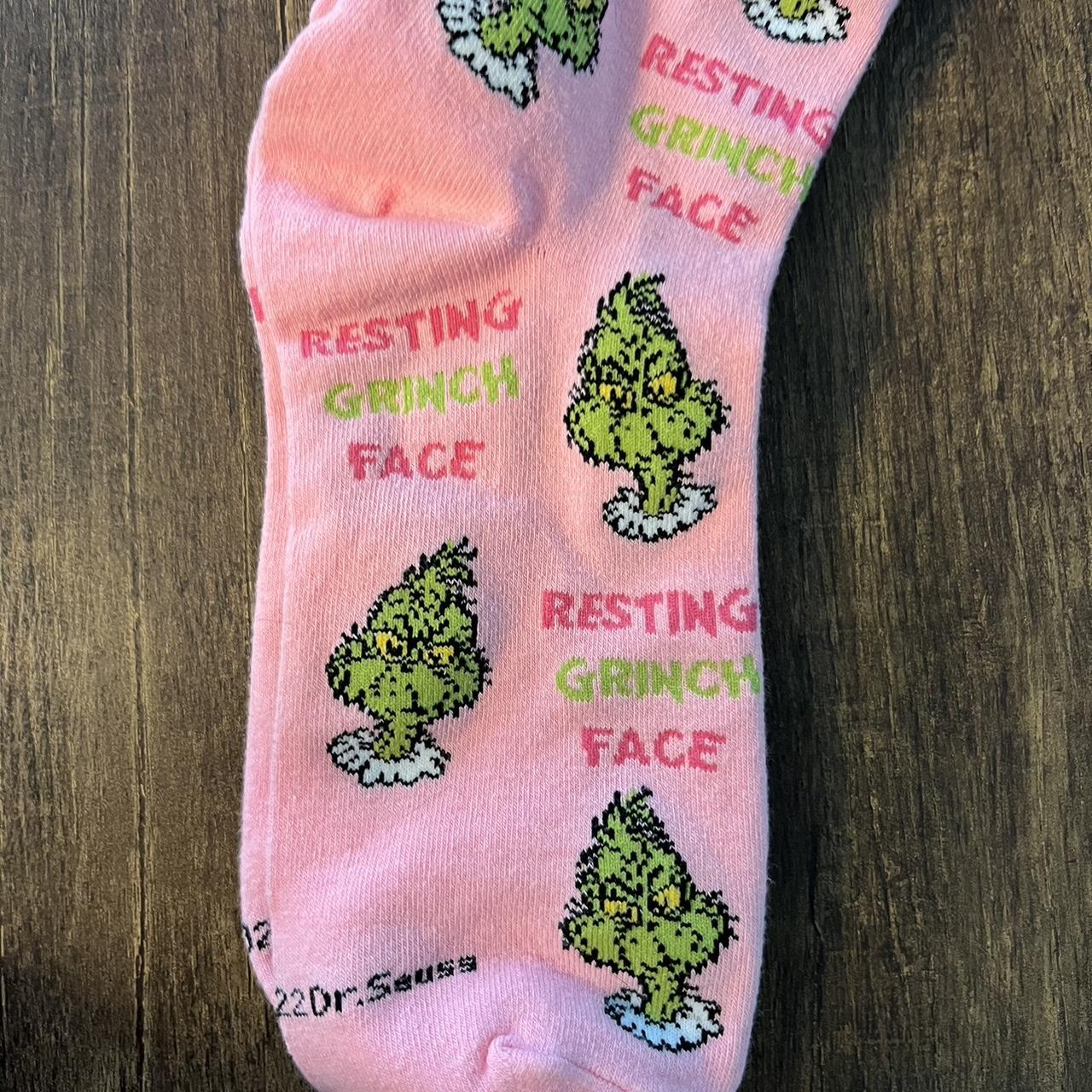 NWT “Resting Grinch Face” socks -From American... - Depop