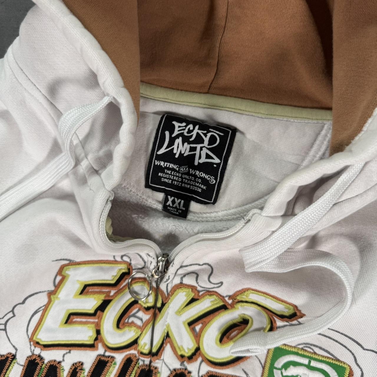 Y2K 2000s Ecko Unltd. Graffiti Hoodie size XXL... - Depop
