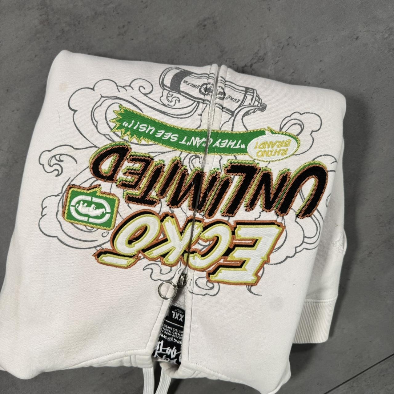 Y2K 2000s Ecko Unltd. Graffiti Hoodie size XXL... - Depop