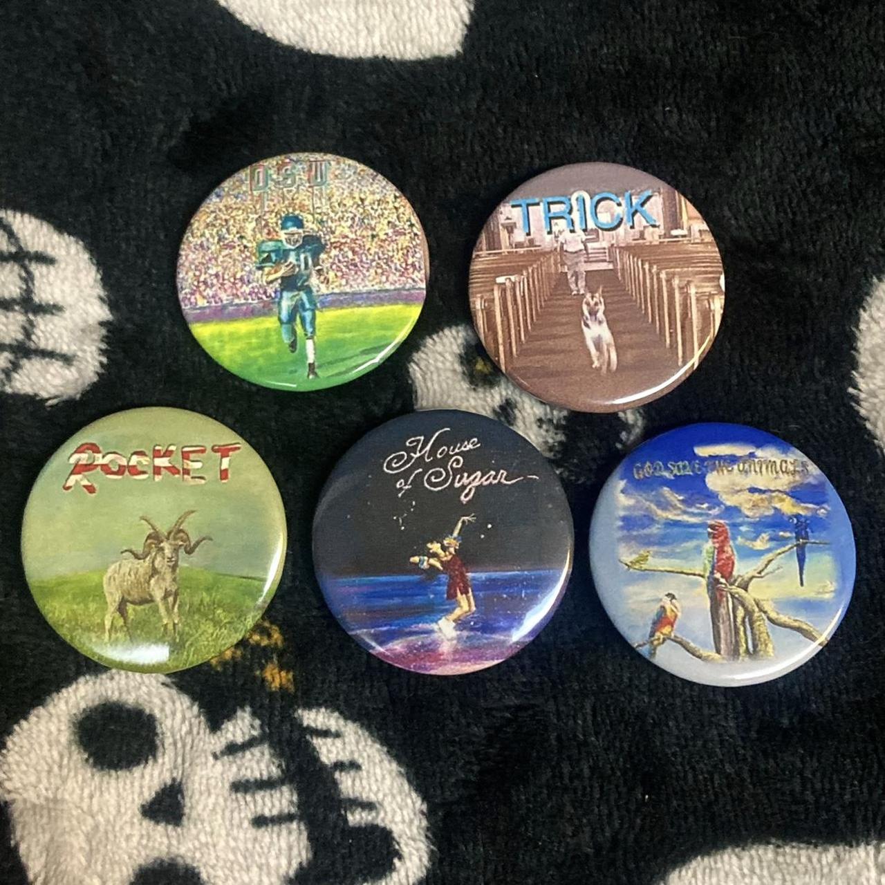 alex g pins! the price stated comes with all of the... - Depop