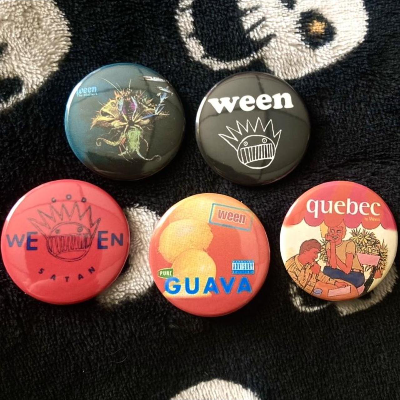 ween rock band pins! the price stated comes with... - Depop