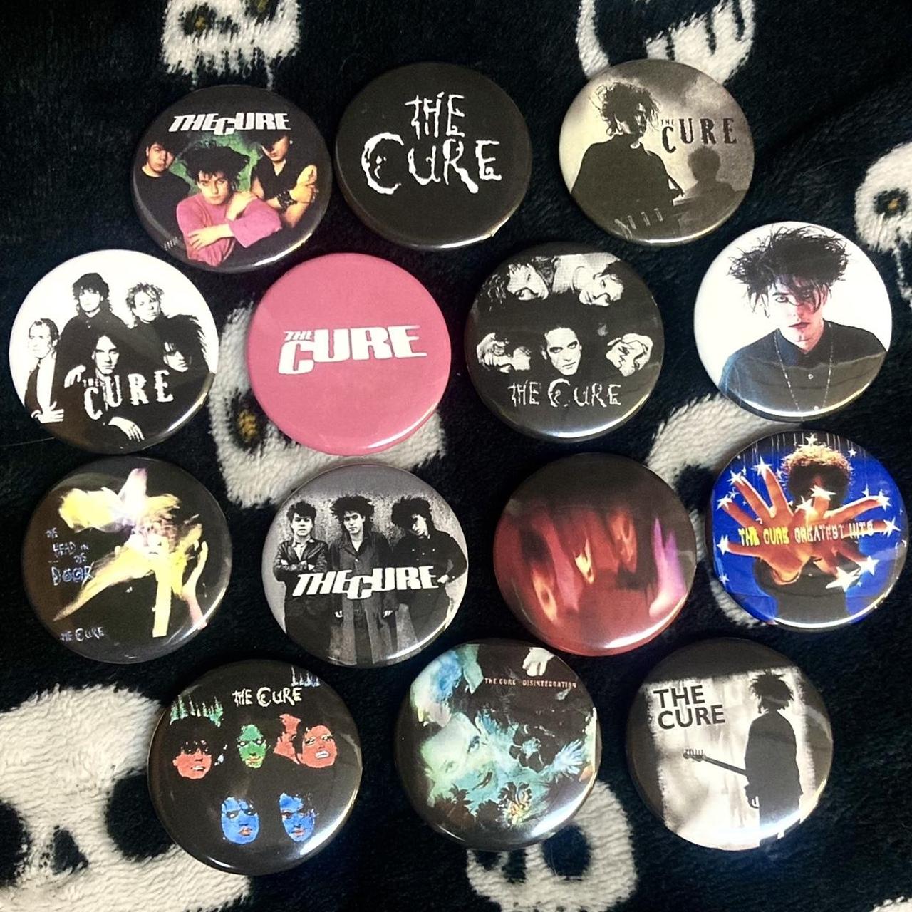 the cure / robert smith goth band pins the price... | Depop