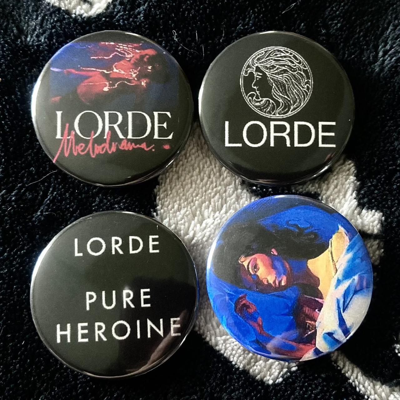 lorde pins! the price stated comes with all of the... - Depop
