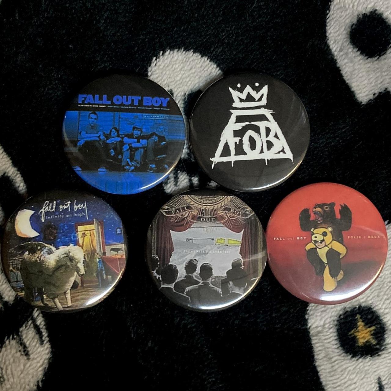 fall out boy pins! the price stated comes with all... | Depop
