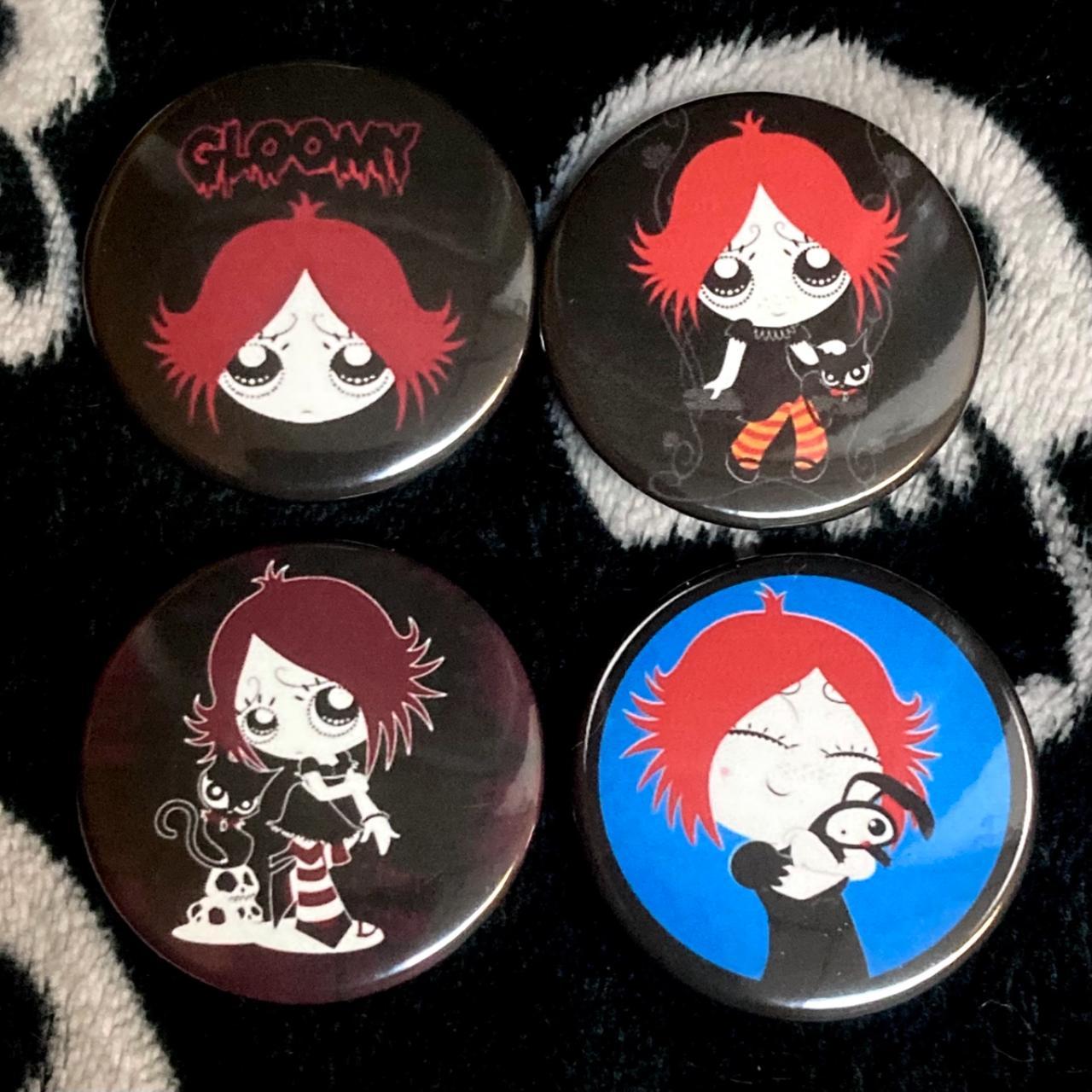 ruby gloom emo pins! the price stated comes with... | Depop