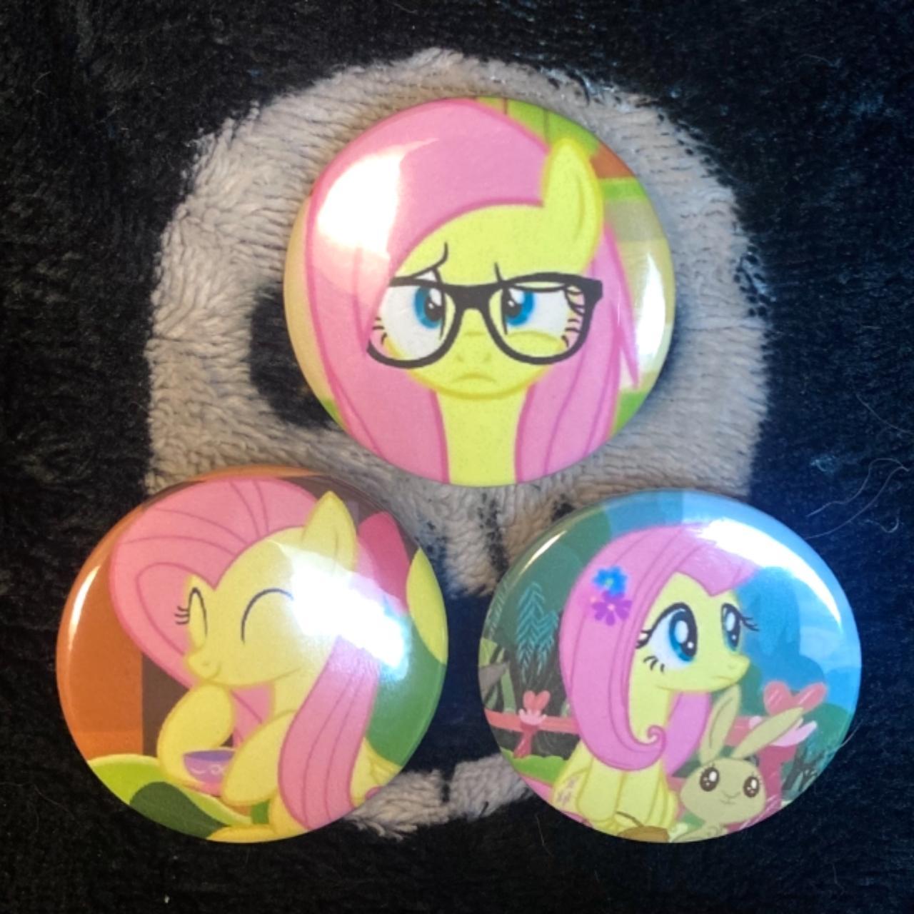 my little pony fluttershy pin set the price stated... | Depop