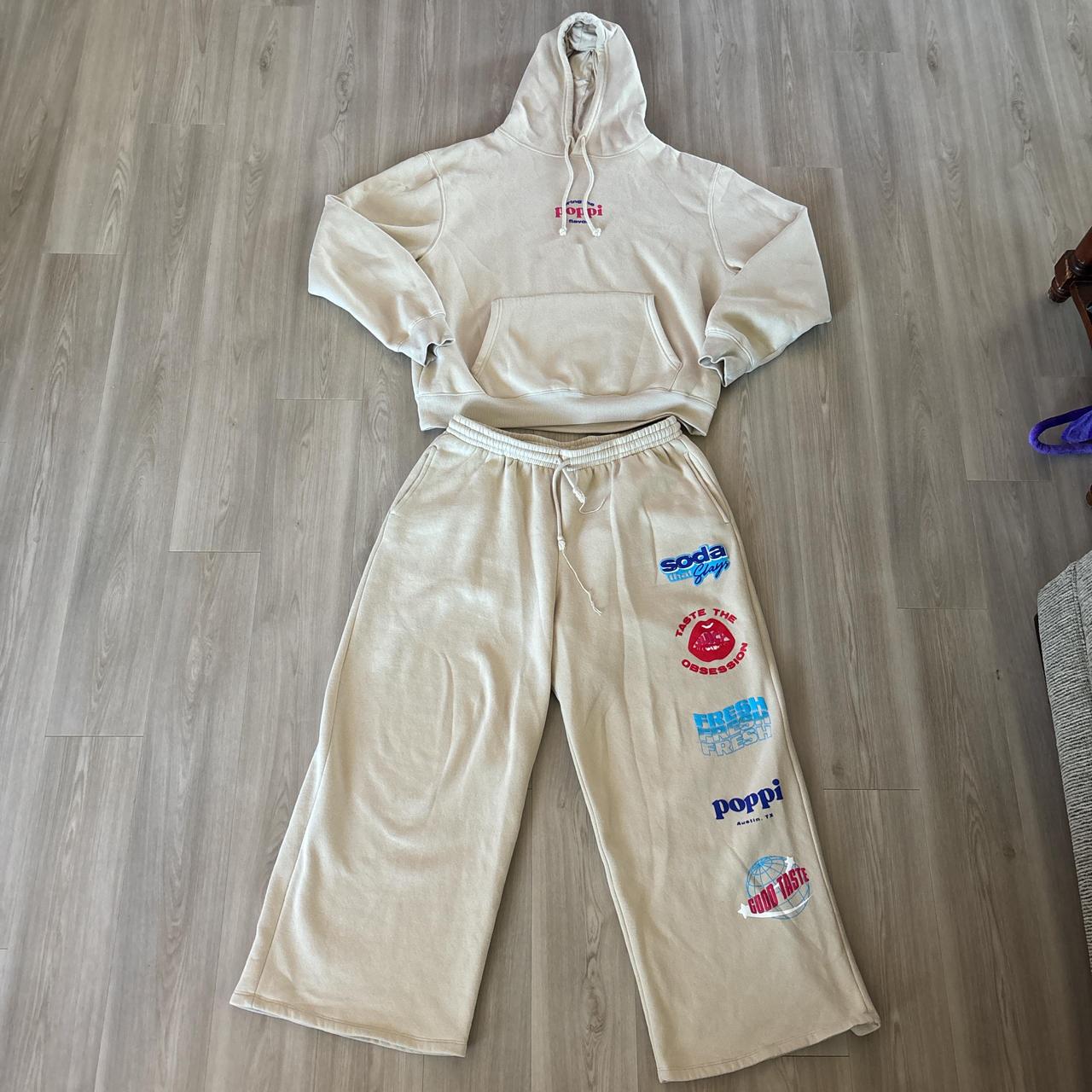Cream Target Poppi Matching Set tracksuit #tracksuit... | Depop