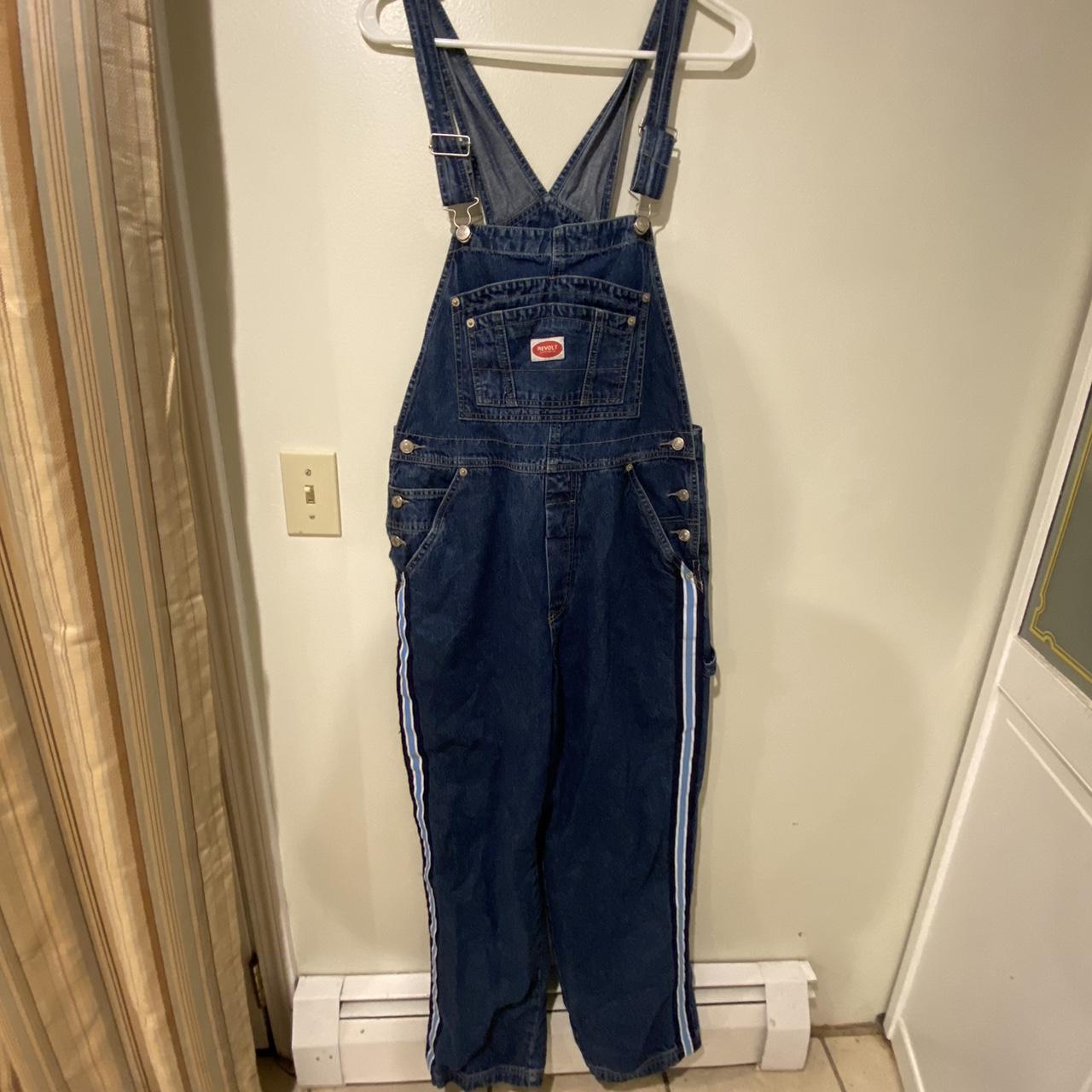 vintage revolt overalls!!! these are from the 90’s... - Depop