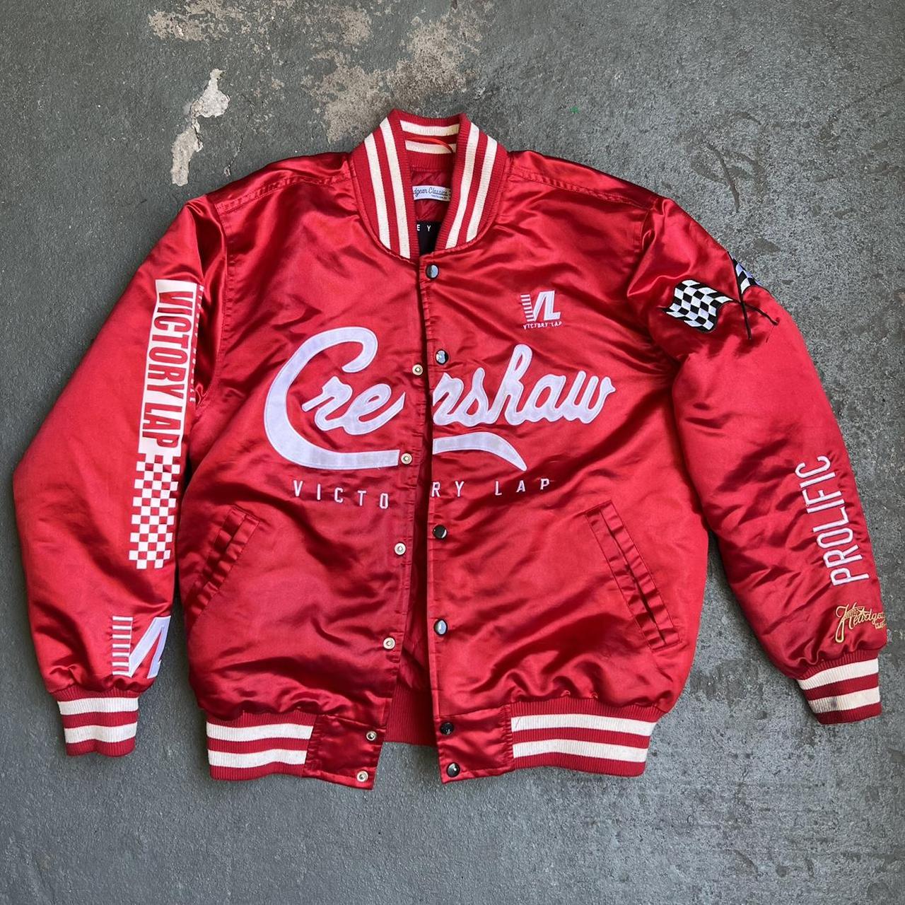 Men's Red and White Jacket | Depop