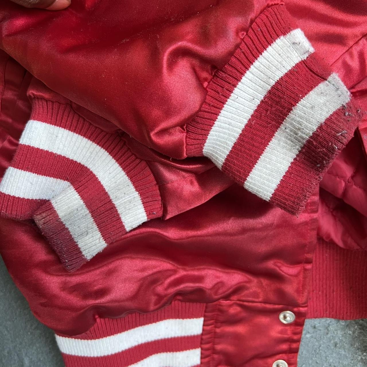 Men's Red and White Jacket | Depop