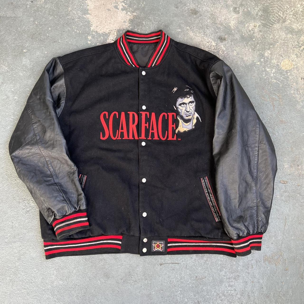 JH Design Men's Black and Red Jacket | Depop