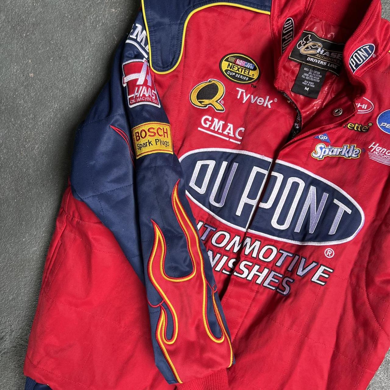 Chase Authentics Men's Red and Blue Jacket | Depop