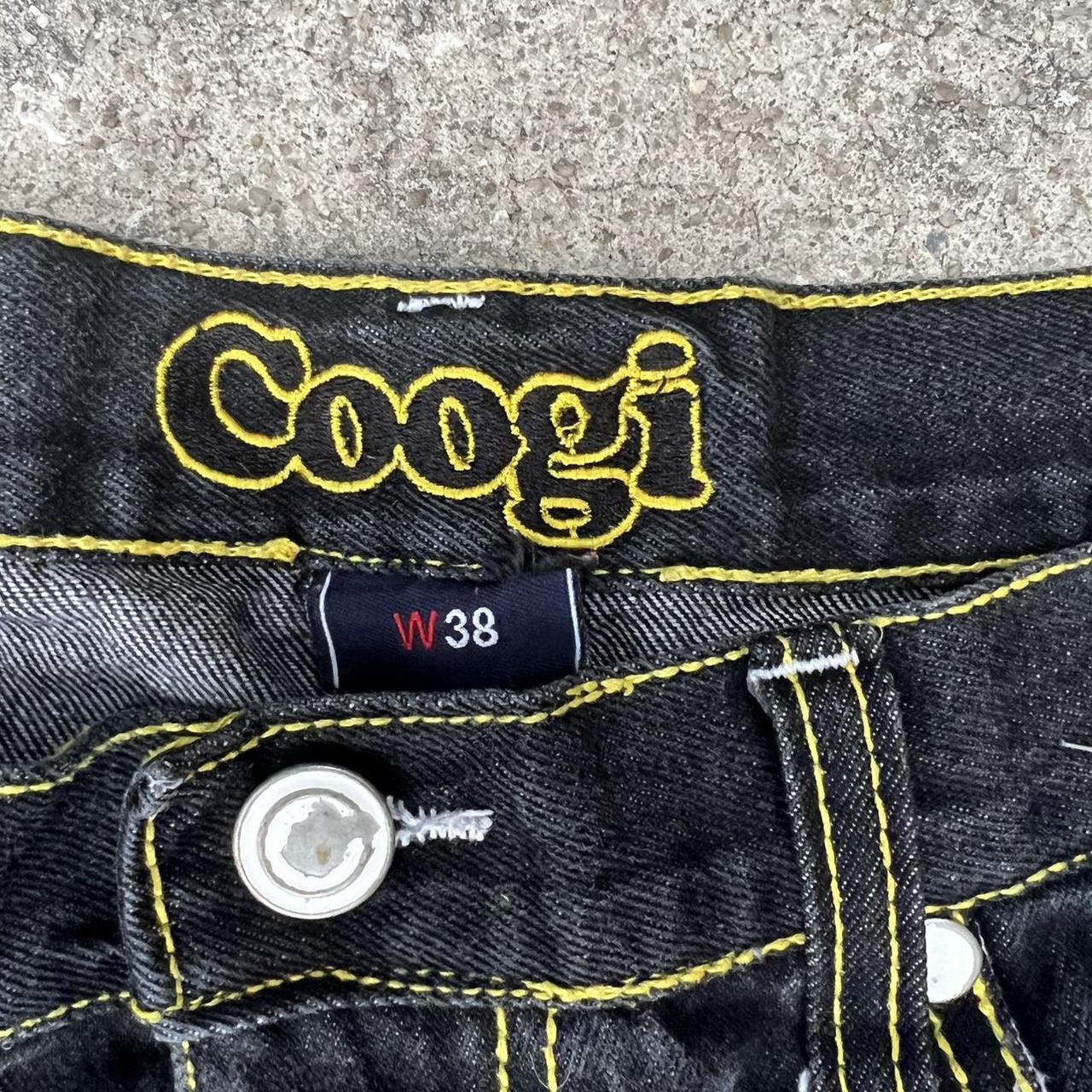 Embroidered cyber Y2K bumble bee coogi jnco styled... - Depop