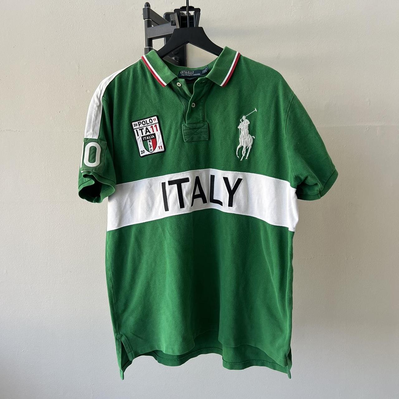 Vintage Polo Ralph Lauren Italy Rugby Shirt Mens XXL... - Depop