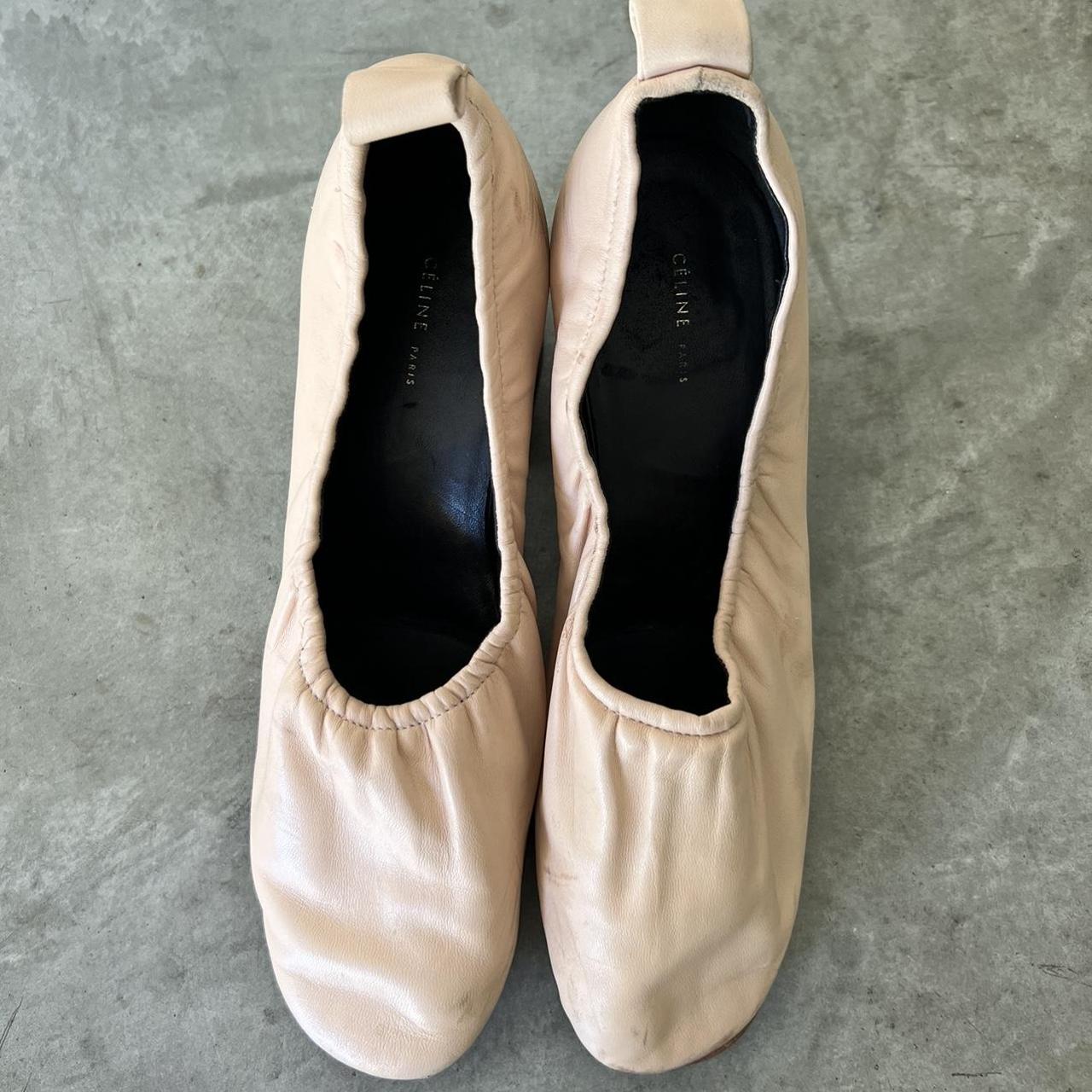 CELINE Women's Pink Courts | Depop