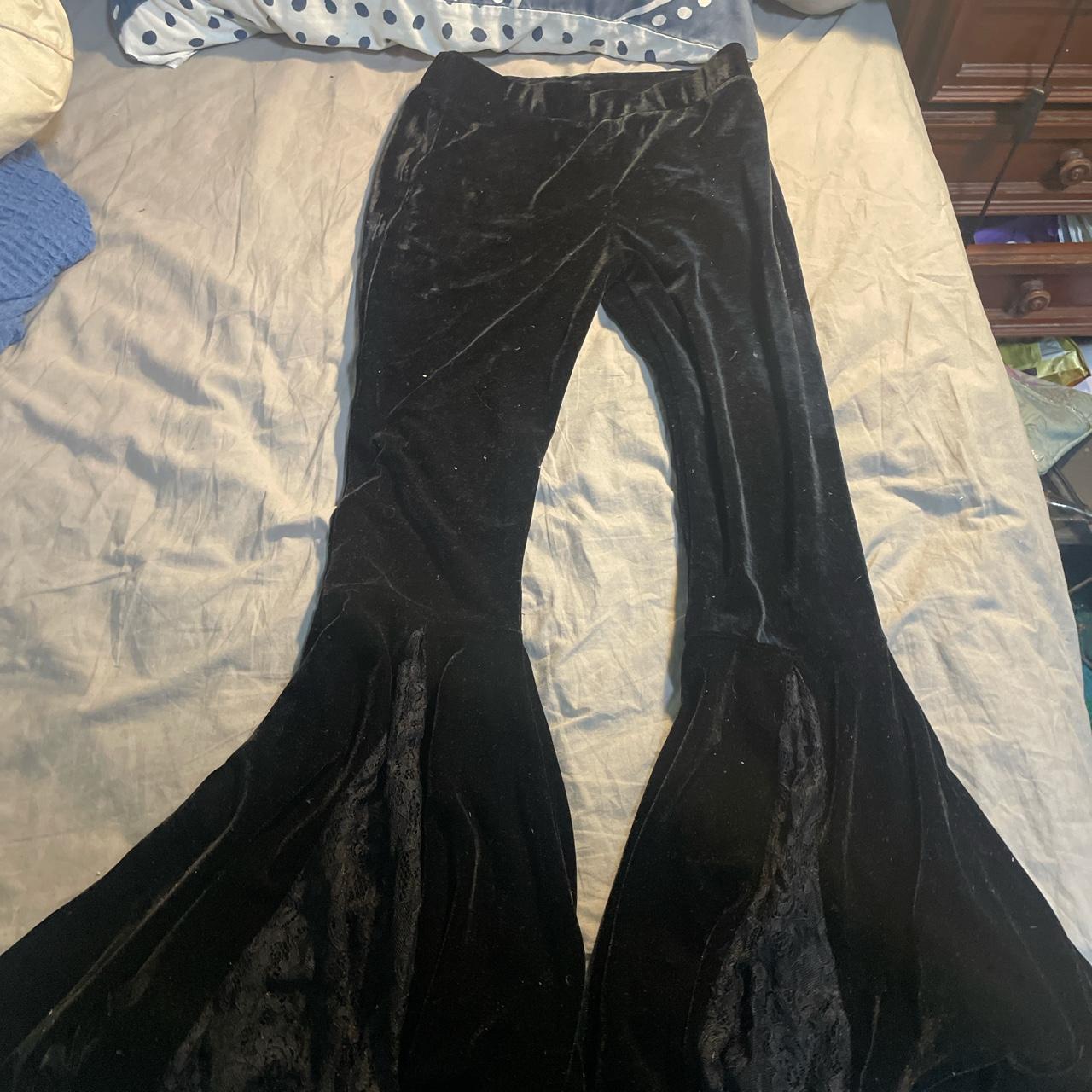 BLACK GOTH KILLSTAR FLARE PANTS These are back... - Depop