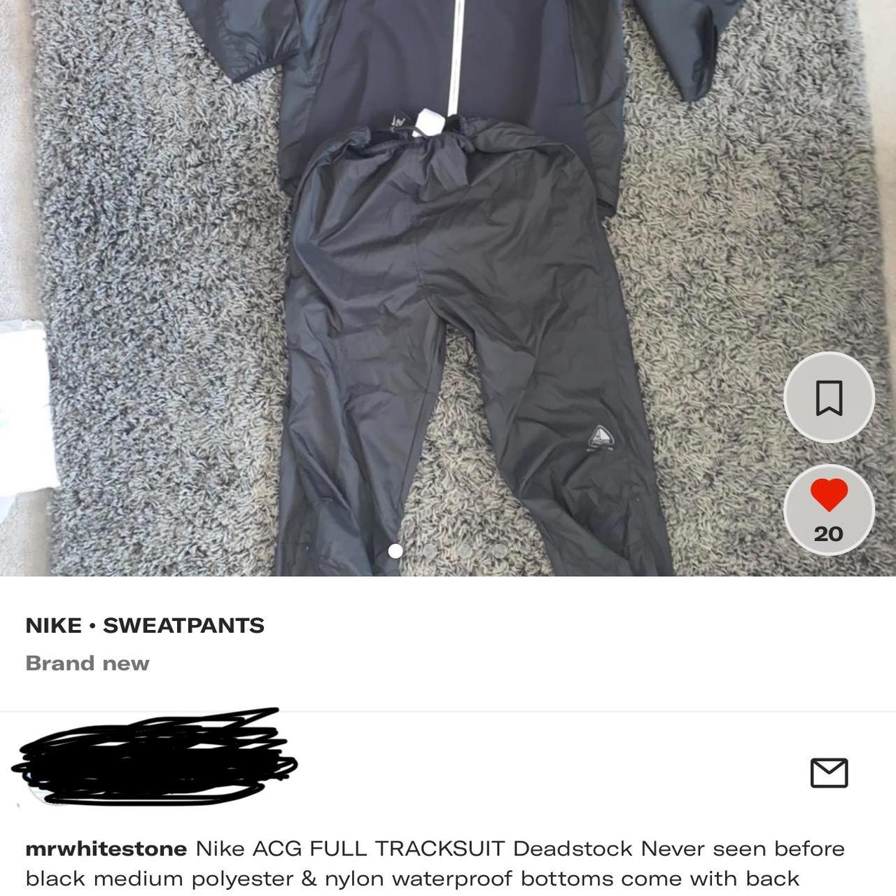 NIKE ACG Full Tracksuit Deadstock Very Rare Won’t... - Depop