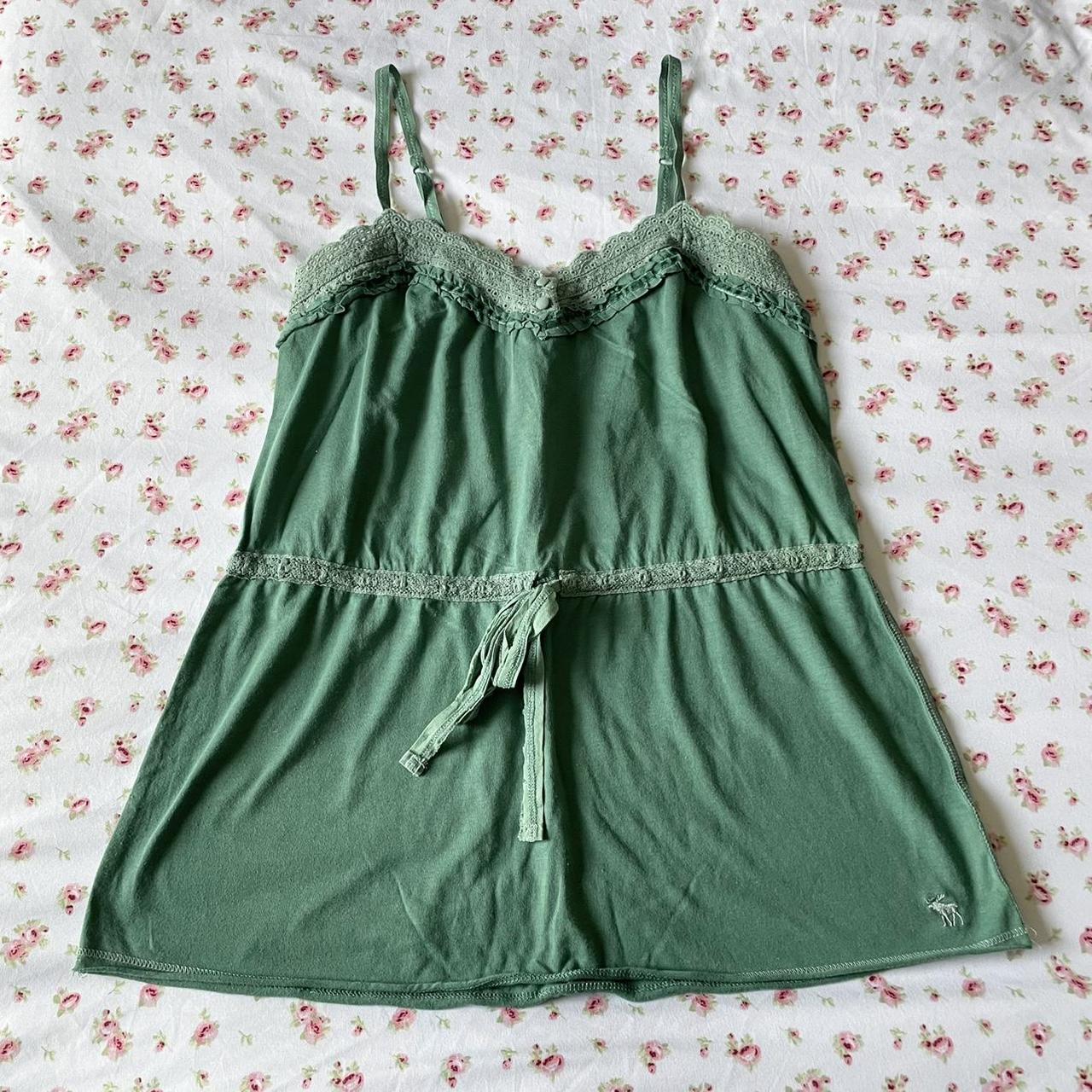 Abercrombie & Fitch Women's Green Vest | Depop