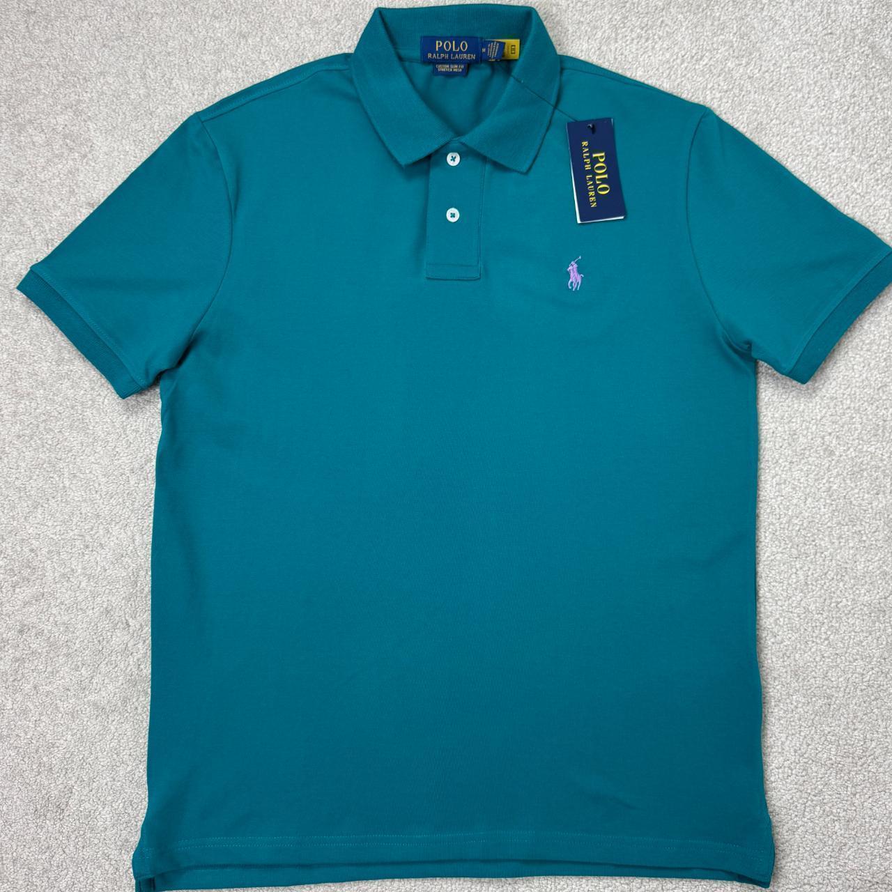 Ralph Lauren Turquoise Polo Shirt RRP £105 Size... | Depop