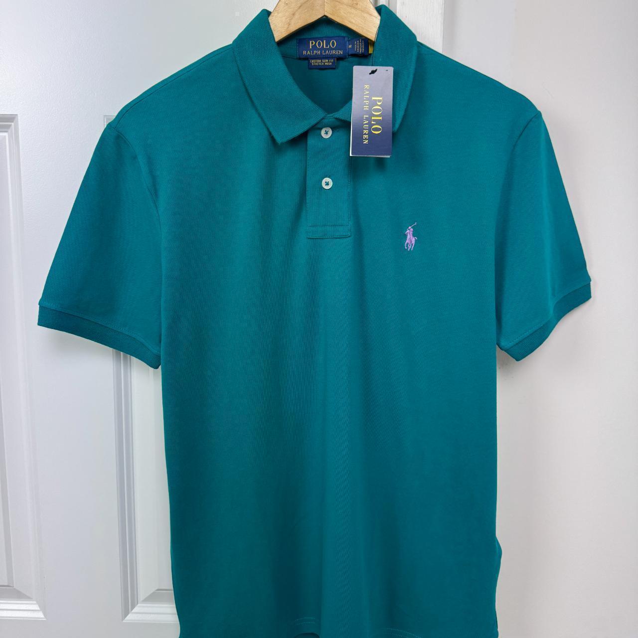 Ralph Lauren Turquoise Polo Shirt RRP £105 Size... | Depop