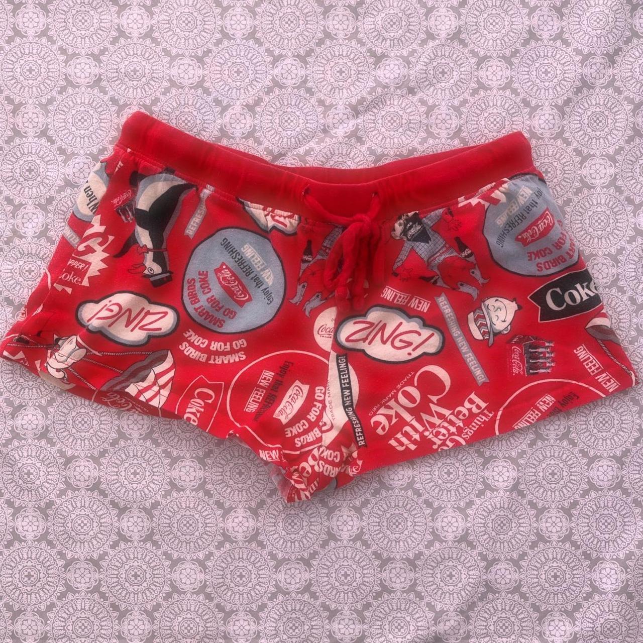 Small coke cola pajama shorts These are adorable... - Depop