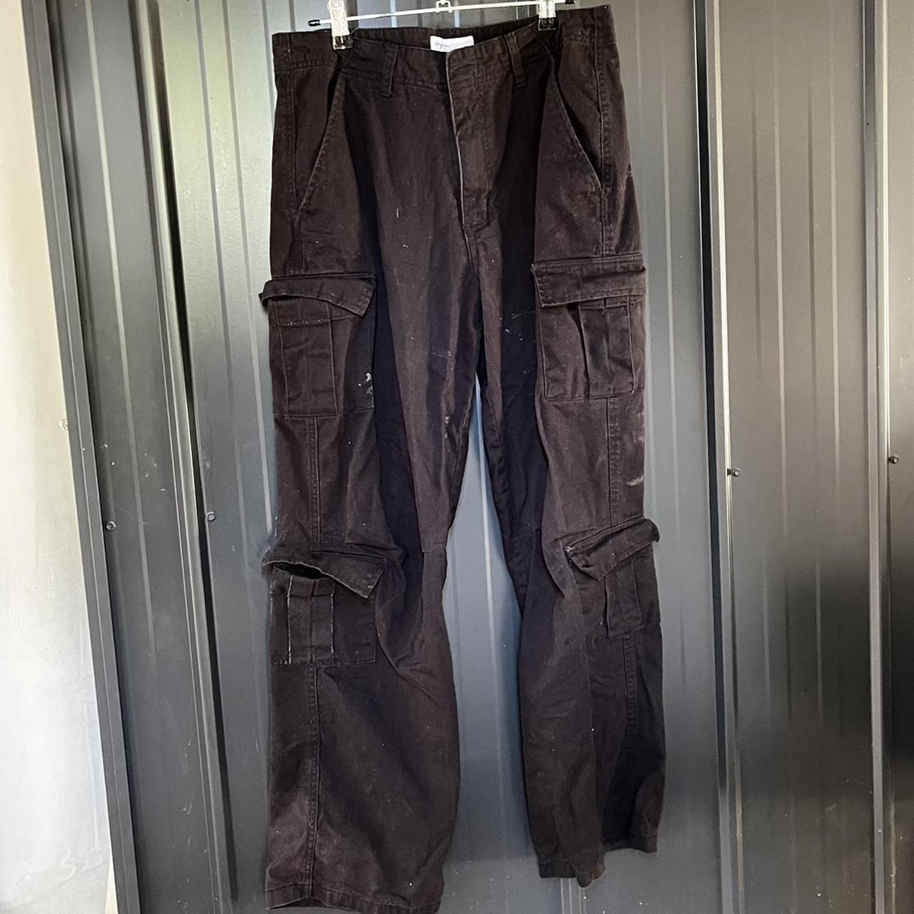 Black Supre cargo pants with a streetwear vibe Size... | Depop