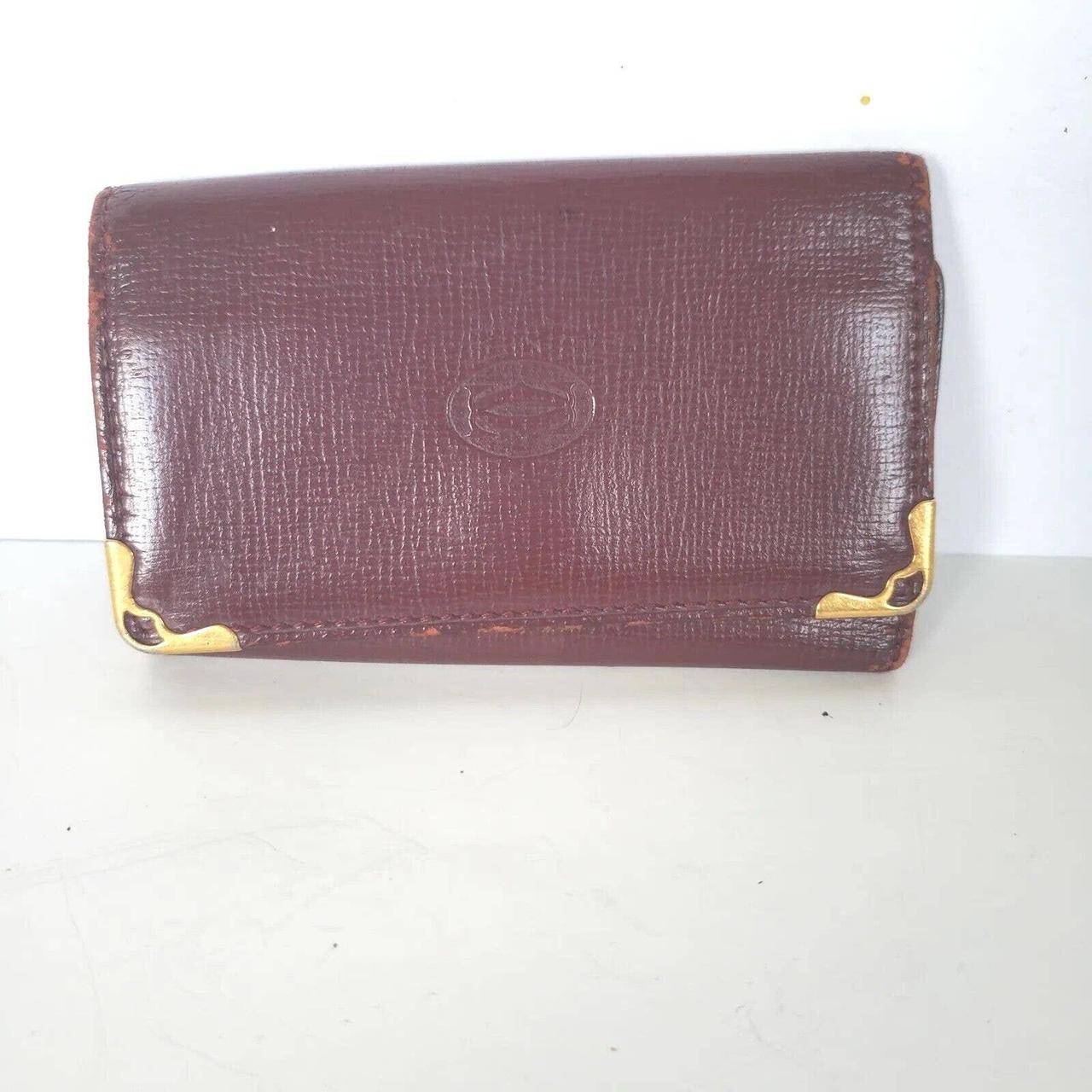 Cartier Key Wallet 4 Hooks Small Dark Red Burgundy... - Depop